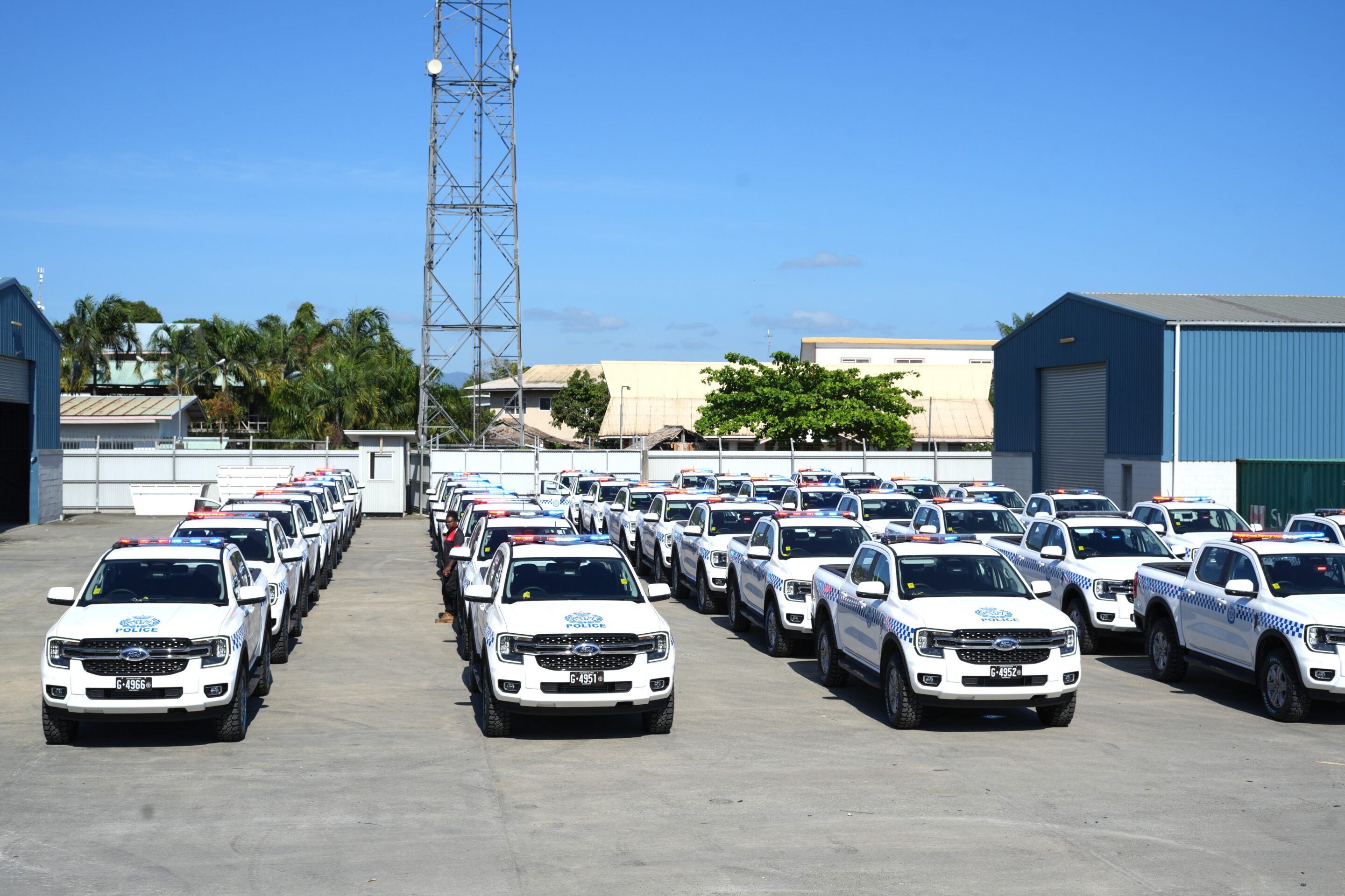 FGFS Successfully Delivered 40 Ford Ranger 4WD Police Trucks to Solomon ...